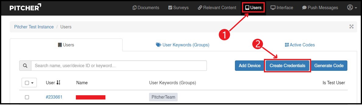 Adding/Deleting Users from Pitcher Admin